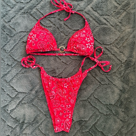 wild fable | Swim | Red Bandana Bikini | Poshmark